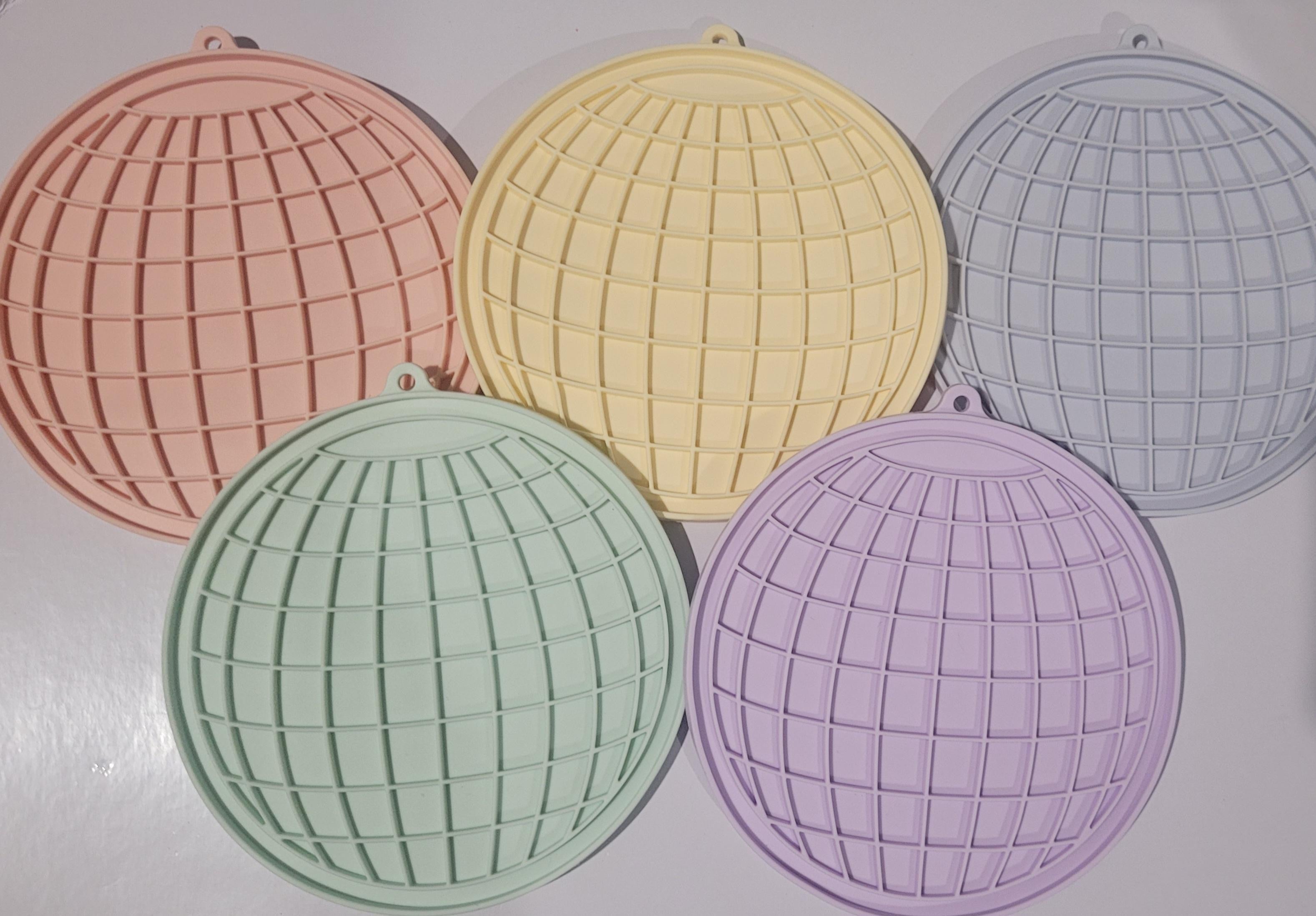 Pastel Disco Ball Lick Mat – Two Pig Tails